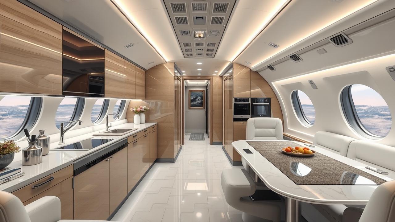 Private Jet Kitchen | From Caviar to Champagne
